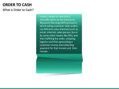 Order to Cash PowerPoint Template | SketchBubble