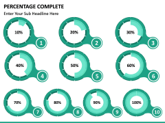 Percentage Complete PowerPoint Template | SketchBubble