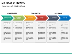 Six Roles of Buying PowerPoint Template | SketchBubble
