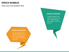Origami Style Speech Bubbles PowerPoint | SketchBubble