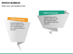 Origami Style Speech Bubbles PowerPoint | SketchBubble