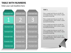 Table with Numbers PowerPoint | SketchBubble