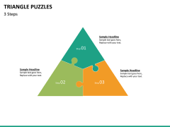 Triangle Puzzle PowerPoint and Google Slides Template - PPT Slides