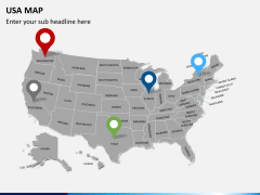 USA Map for PowerPoint and Google Slides - United States Map PPT