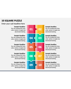 Square Puzzle Templates for PowerPoint and Google Slides | SketchBubble