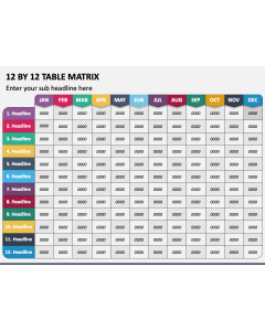Page 8 - Matrix Table Infographics Templates for PowerPoint and Google ...