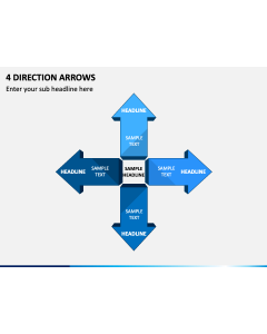 Directions Pole for PowerPoint and Google Slides - PPT Slides