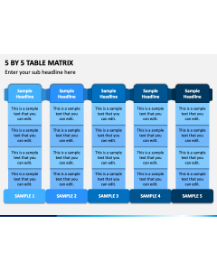 5x8 Table Matrix for PowerPoint and Google Slides