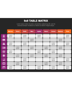 Matrix Table Infographics Templates for PowerPoint and Google Slides ...