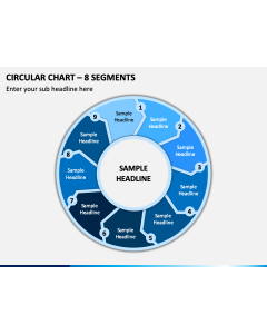 circle with 8 segments template