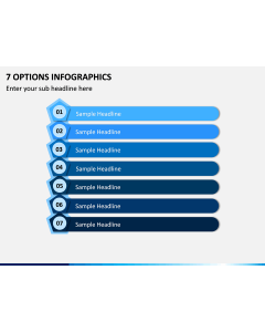 Pencil Infographics - 7 Options PowerPoint Slide