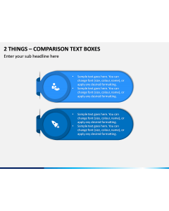 2 Comparison Text Boxes PowerPoint Template - PPT Slides