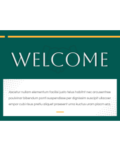 Welcome Slides for PowerPoint and Google Slides