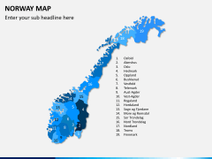 Scandinavia/Nordic Countries Map for PowerPoint and Google Slides - PPT ...