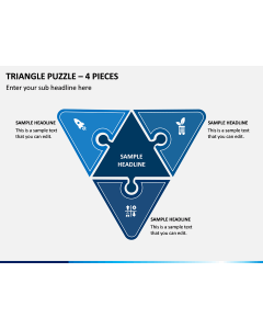 Triangle Puzzle Templates for PowerPoint and Google Slides | SketchBubble
