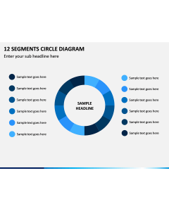 circle with 12 segments template