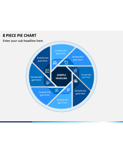 8 Piece Pie Chart PowerPoint Template - PPT Slides