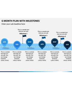 6 Months Timeline PPT Slide