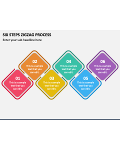 Zig Zag Diagrams for PowerPoint and Google Slides