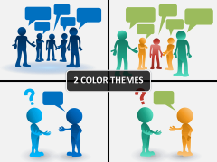 Slideman (3D Man) Communicating PowerPoint and Google Slides Template ...