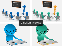 Slideman (3D Man) Communicating PowerPoint and Google Slides Template ...