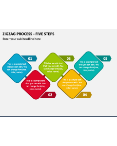 Zig Zag Diagrams for PowerPoint and Google Slides