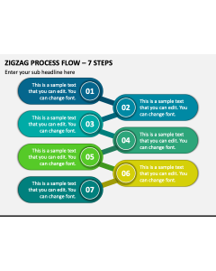Zig Zag Diagrams for PowerPoint and Google Slides