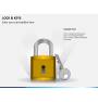Electronic Lock Icons PowerPoint Template - PPT Slides | SketchBubble