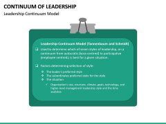 Continuum of Leadership PowerPoint Template | SketchBubble