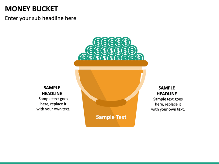 Money Bucket PowerPoint Template | SketchBubble