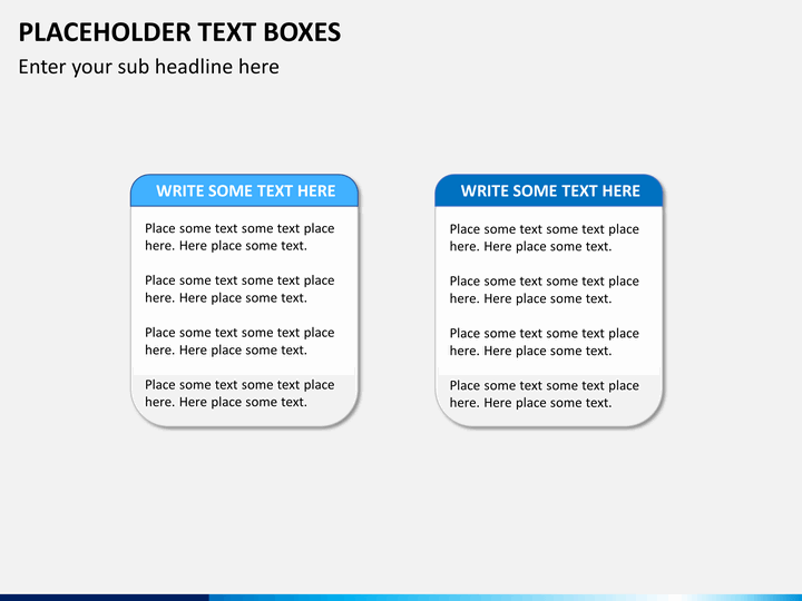 Placeholder Text Boxes PowerPoint | SketchBubble