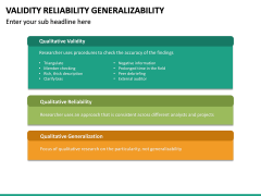 Validity Reliability Generalizability PowerPoint Template | SketchBubble