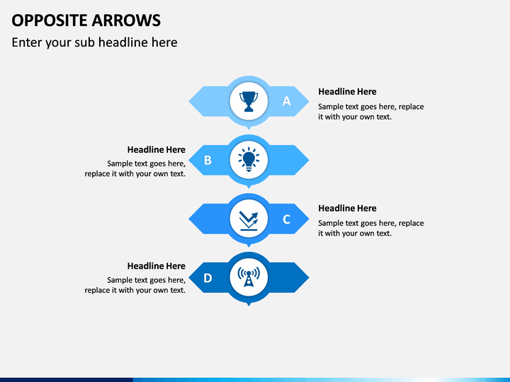 Opposite Arrows PowerPoint and Google Slides Template - PPT Slides