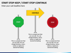 Start Stop Keep PowerPoint and Google Slides Template - PPT Slides