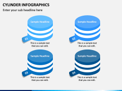 Cylinder Infographics PowerPoint Template | SketchBubble