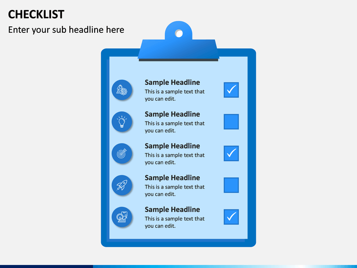 Checklist PowerPoint and Google Slides Template - PPT Slides