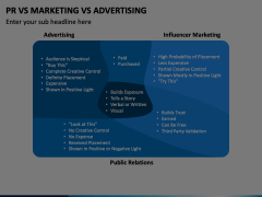 PR Vs Marketing Vs Advertising PowerPoint and Google Slides Template - PPT Slides