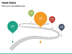 Train Track PowerPoint Template | SketchBubble