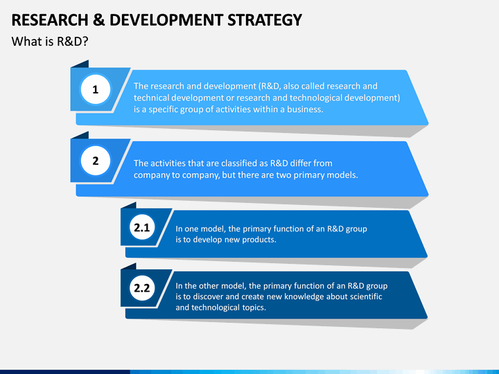 R&D (Research & Development) Strategy PowerPoint Template | SketchBubble