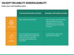 Validity Reliability Generalizability PowerPoint Template | SketchBubble