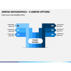 6 Options Infographics PowerPoint Slide