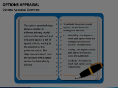 Options Appraisal PowerPoint and Google Slides Template - PPT Slides
