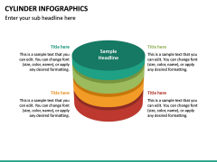 Cylinder Infographics PowerPoint Template | SketchBubble