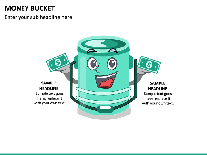 Money Bucket PowerPoint Template | SketchBubble