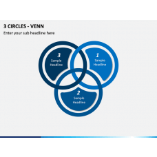 3 Parts Venn Diagram PowerPoint Presentation Slides - PPT Template