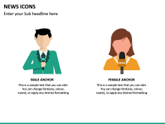 News Icons PowerPoint Template | SketchBubble