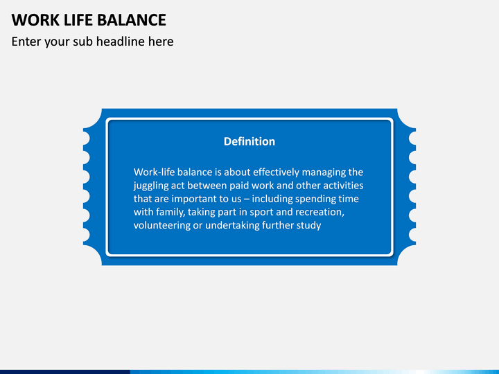 Work Life Balance PowerPoint Template | SketchBubble