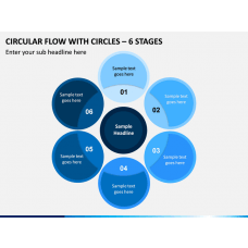 6 Stages Arrow Loop Cycle PPT Slide