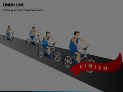 Finish Line PowerPoint and Google Slides Template - PPT Slides