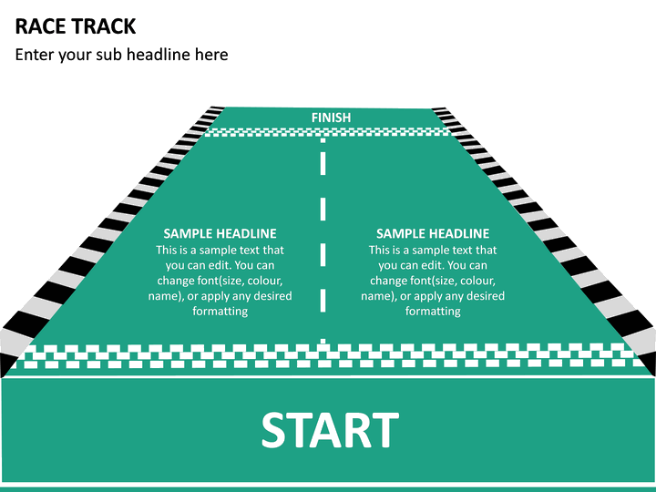 Race Track PowerPoint Template | SketchBubble